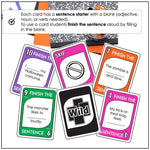 Halloween Finish the Sentence Game | ESL Grammar Activity