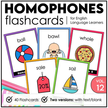 Flashcards for ESL - Hot Chocolate Teachables