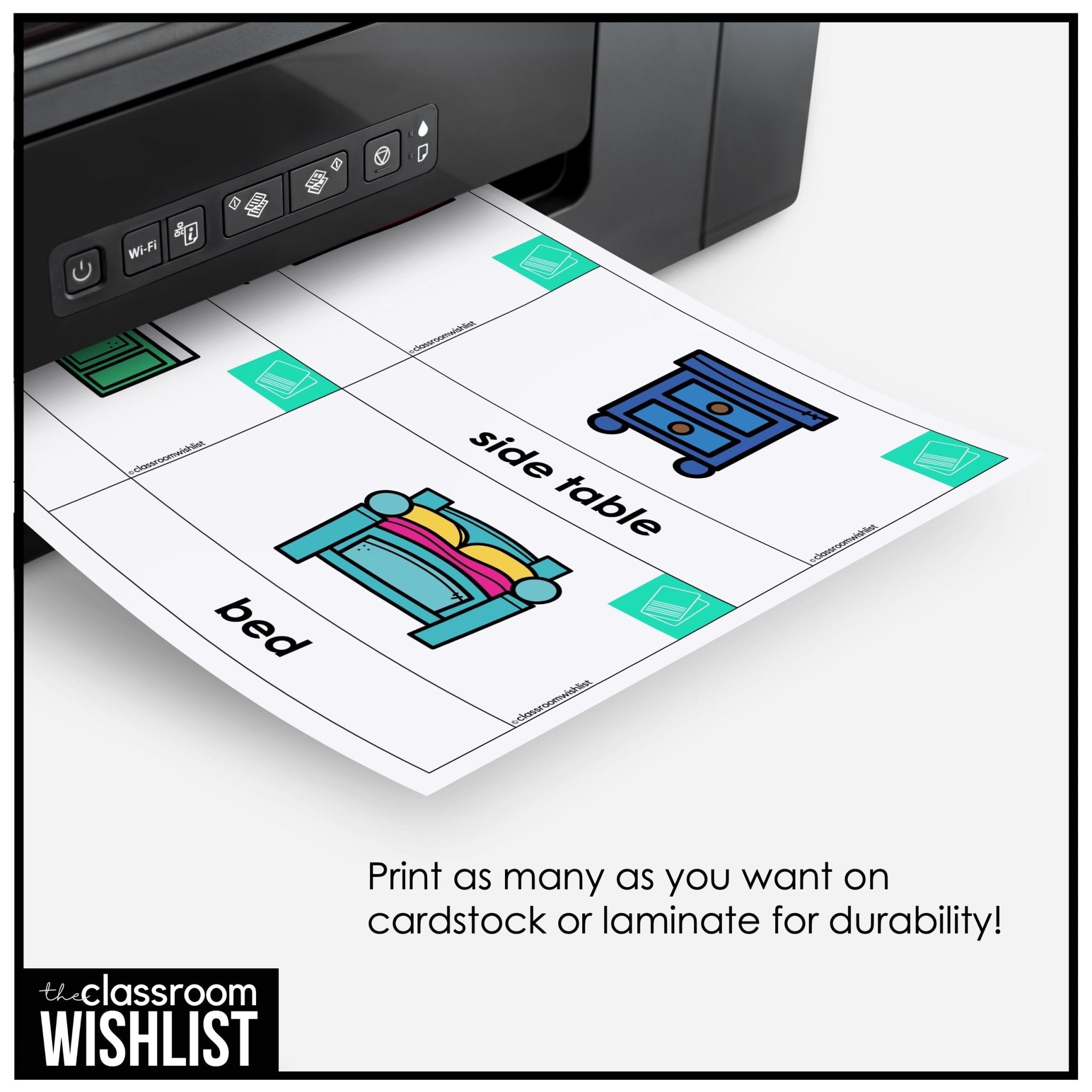 House, Rooms & Furniture Vocabulary Pack: Flashcards & Picture Diction ...