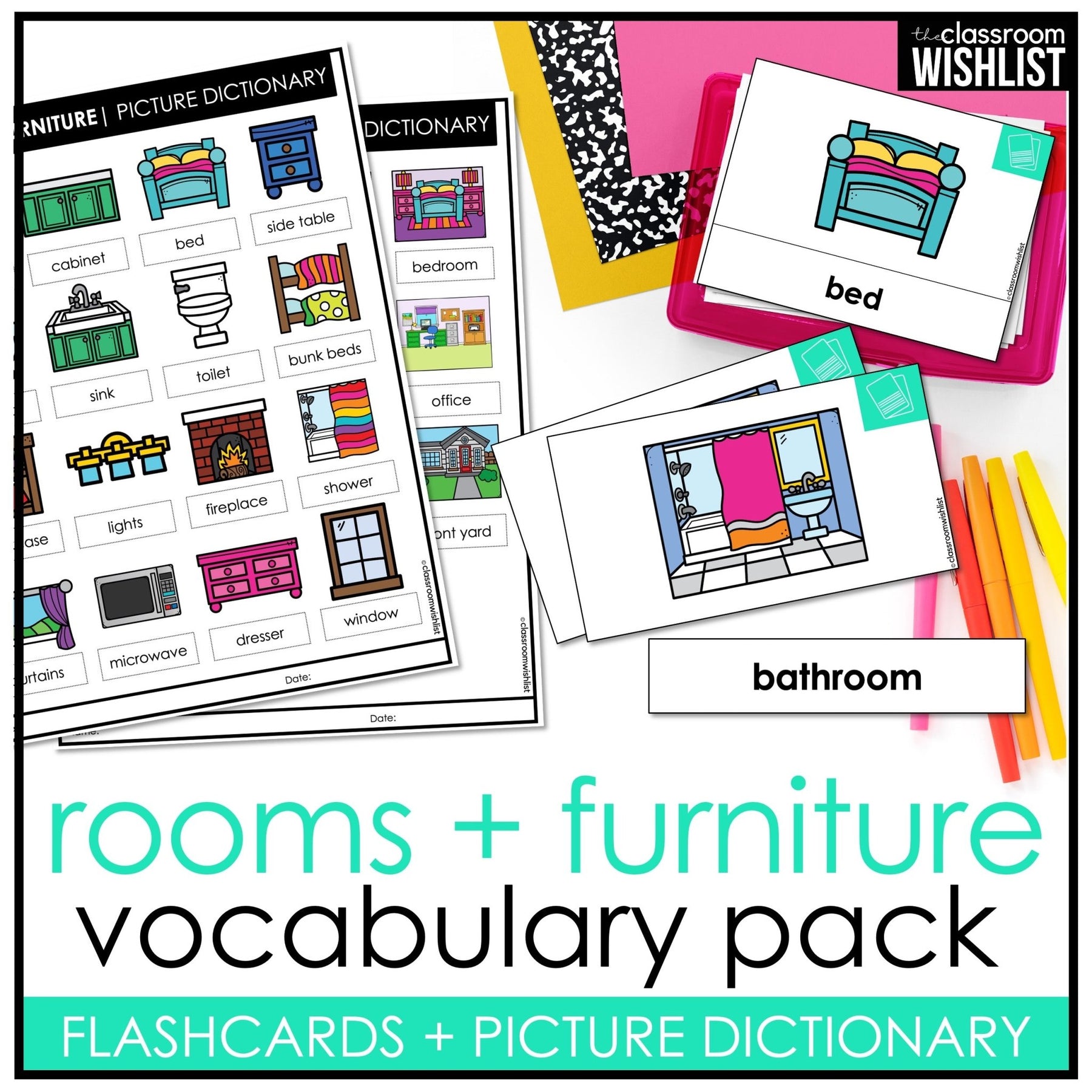 Flashcards for ESL - Hot Chocolate Teachables