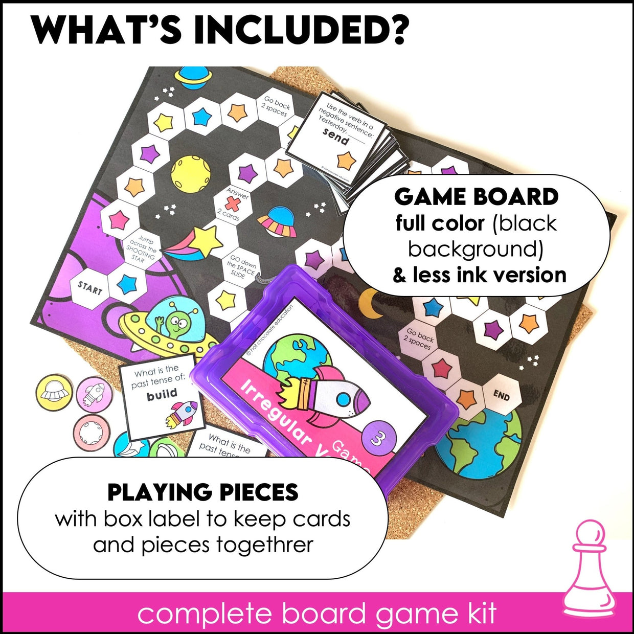 Irregular Verb Board Game - Past Simple Activity