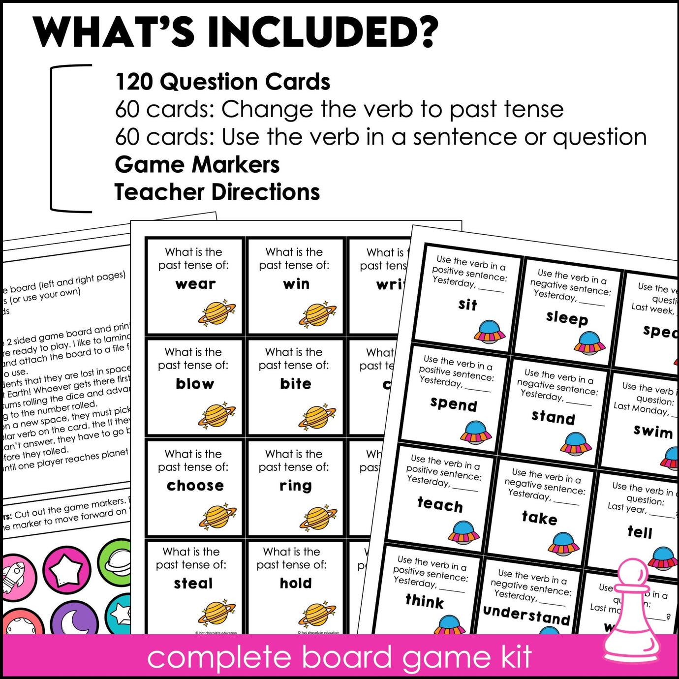 Irregular Verb Board Game - Past Simple Activity