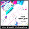 Verb Card Game - Past Participles - "I Have, Who Has