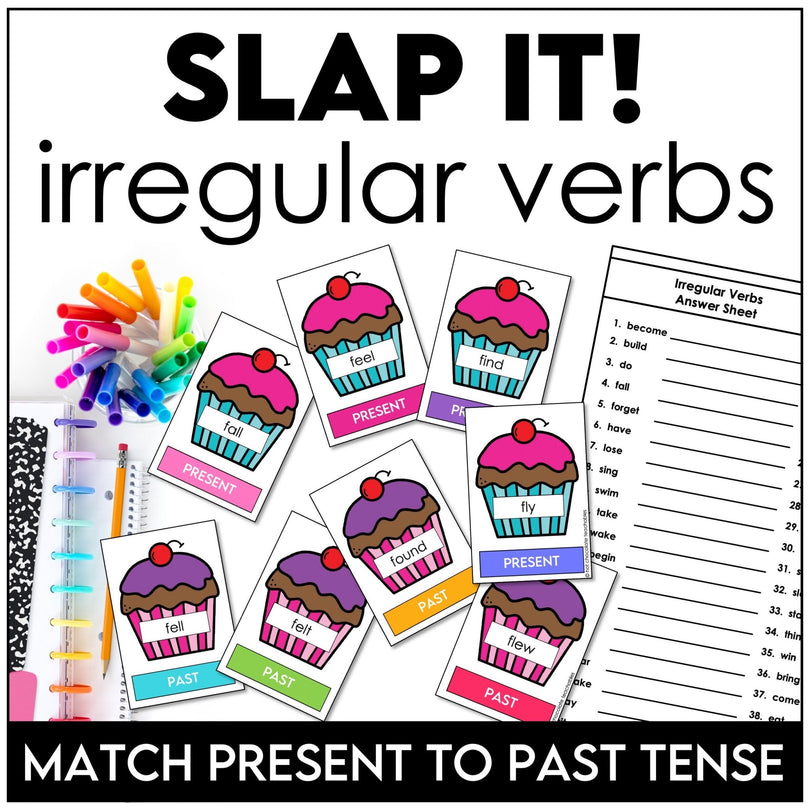 Irregular Verb Game - Past Simple Verbs - Slap It