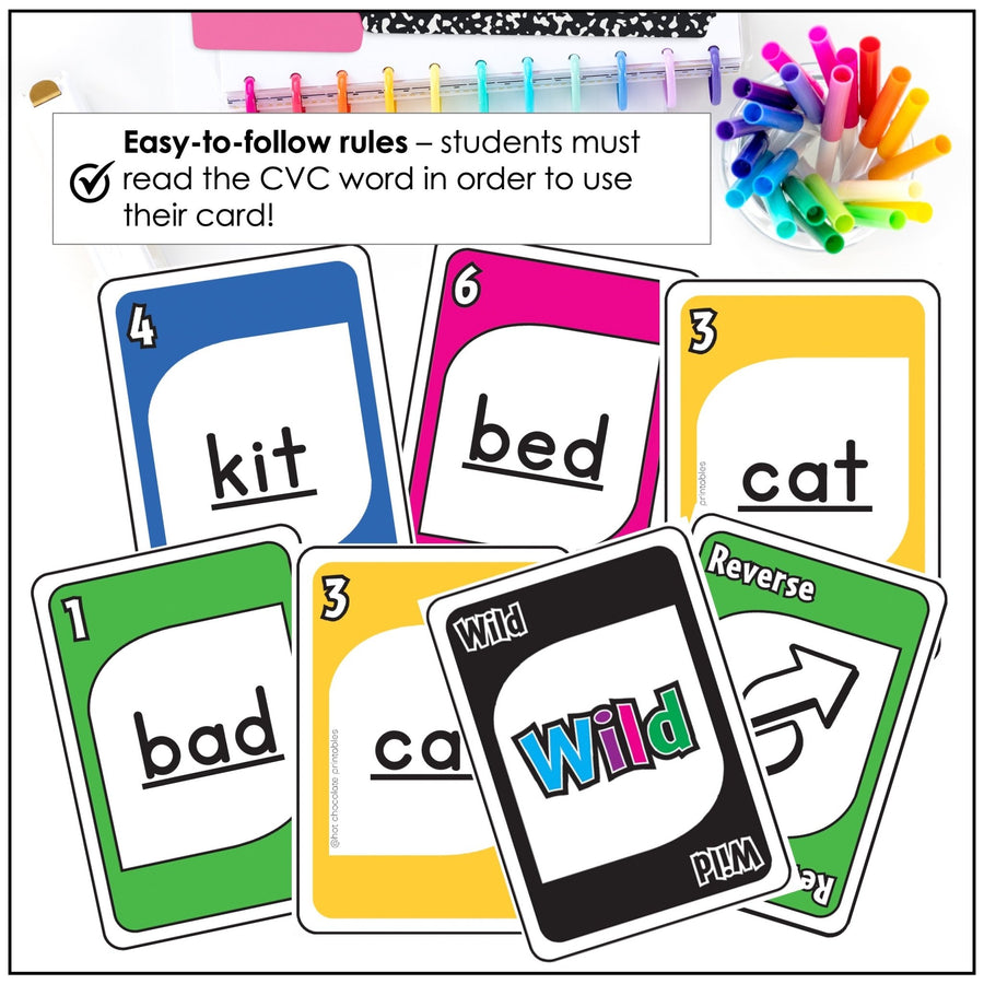 Printable Card Games - Hot Chocolate Teachables