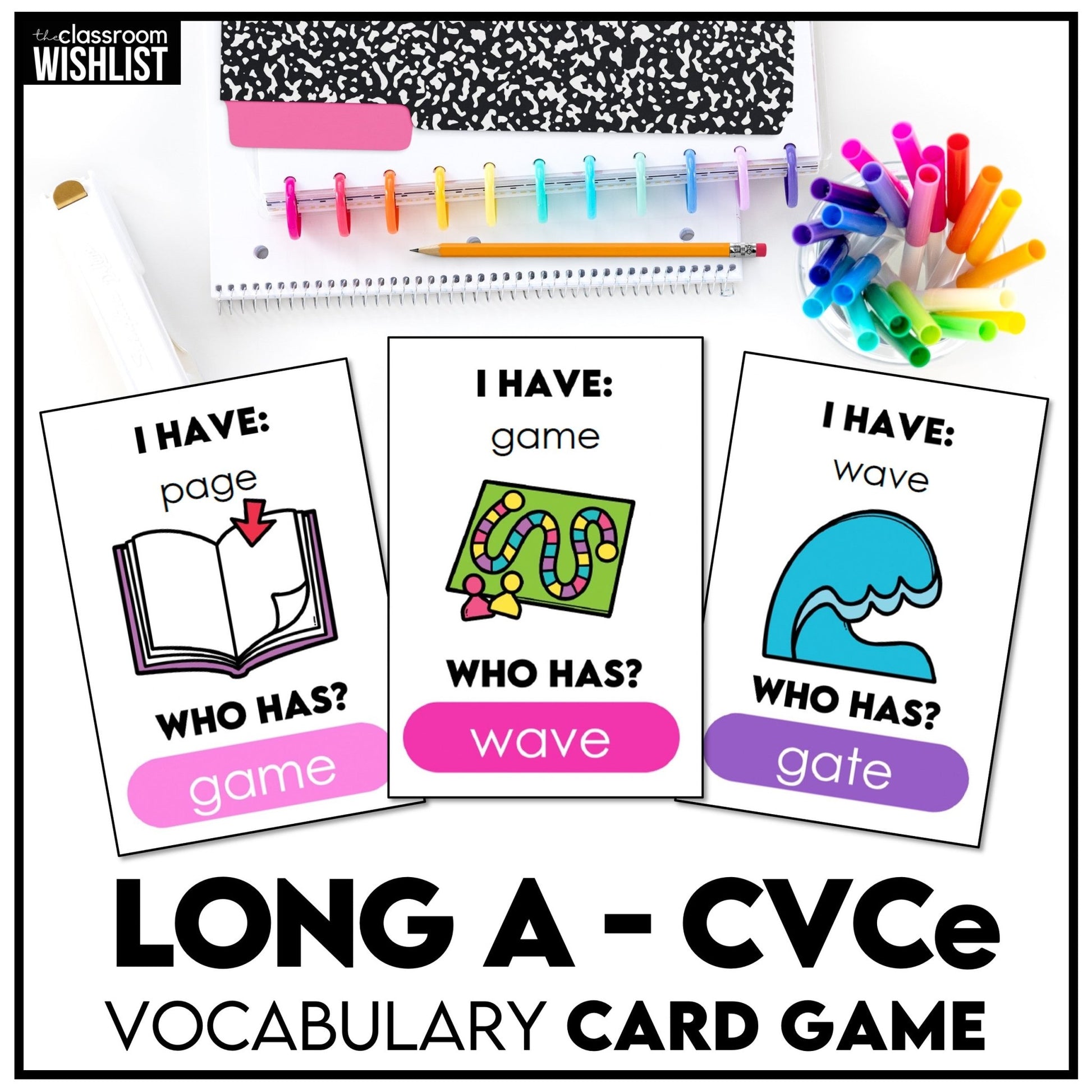 Long A Silent E Vowel Card Game – CVCe - Magic E