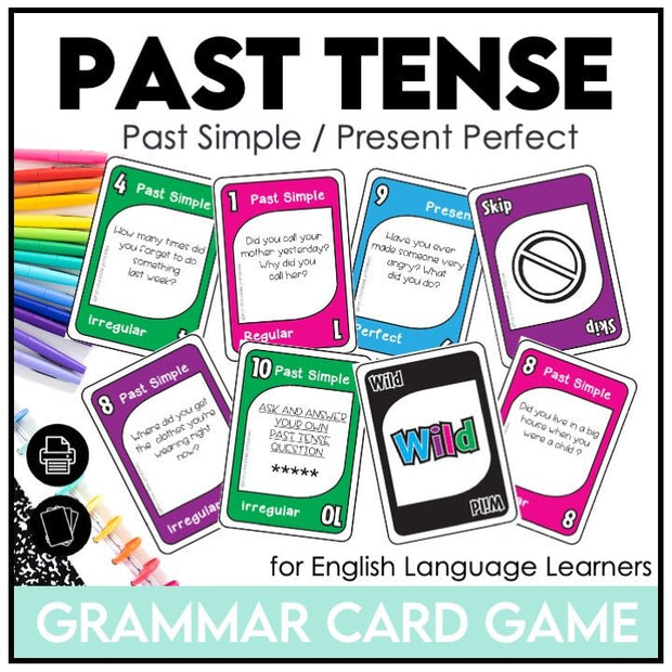 Verb Tense Card Game: Past Simple & Present Perfect Question