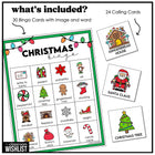Christmas Bingo Game | Holiday Vocabulary Activity