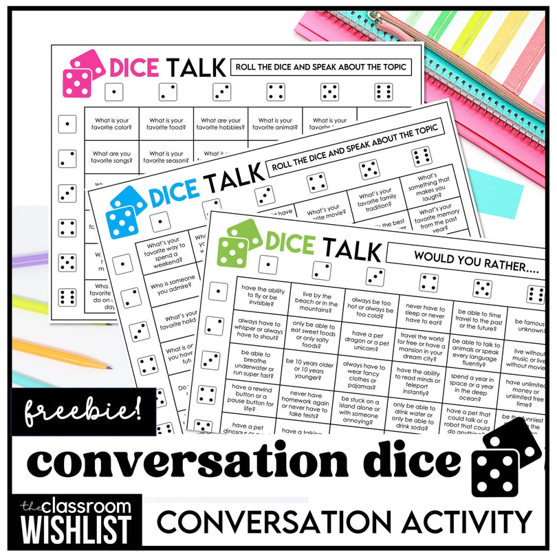 Roll & Speak: Dice Conversation Game | Fun Speaking Activity