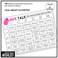 Roll & Speak: Dice Conversation Game | Fun Speaking Activity