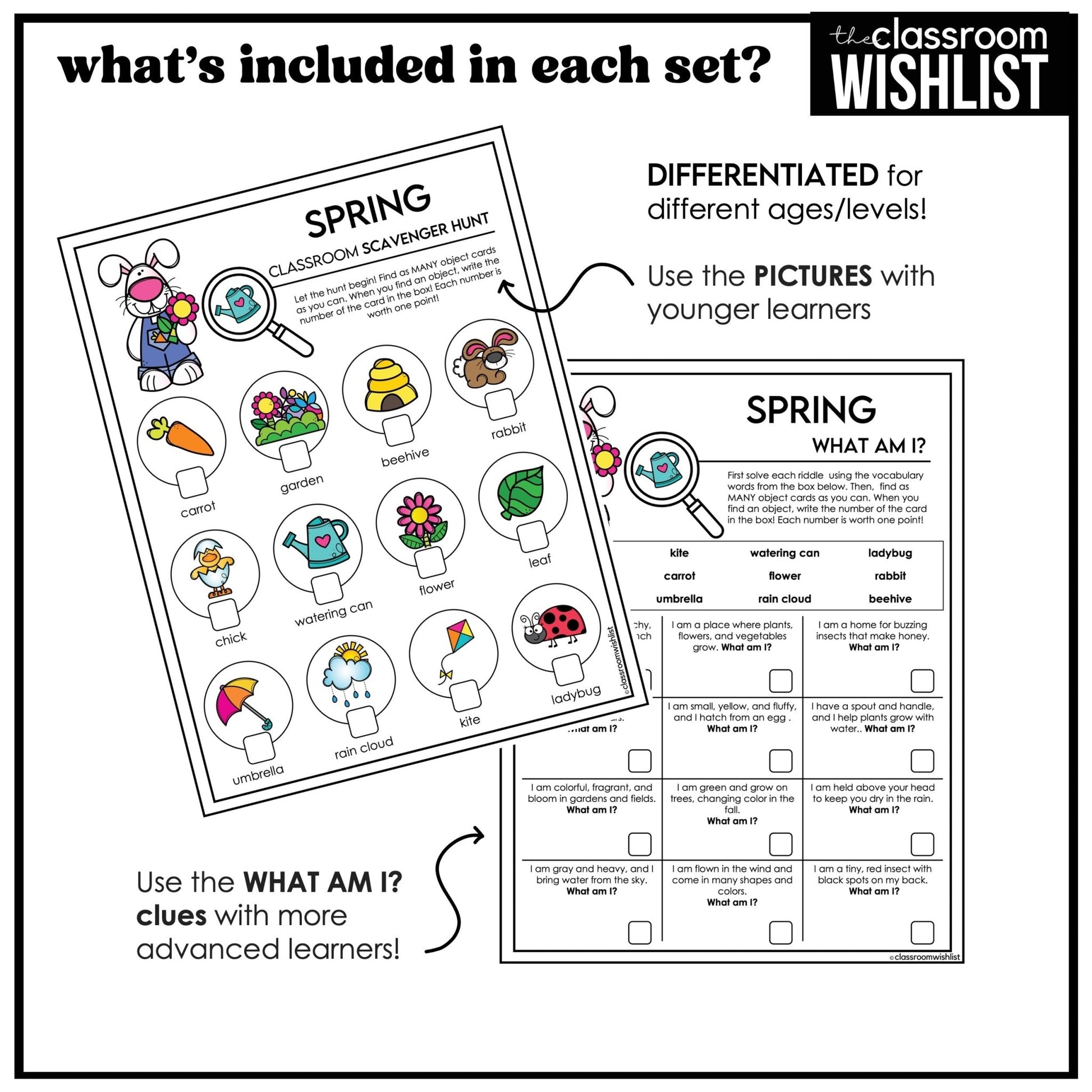 Seasonal & Holiday Scavenger Hunt Bundle – Vocabulary Bundle