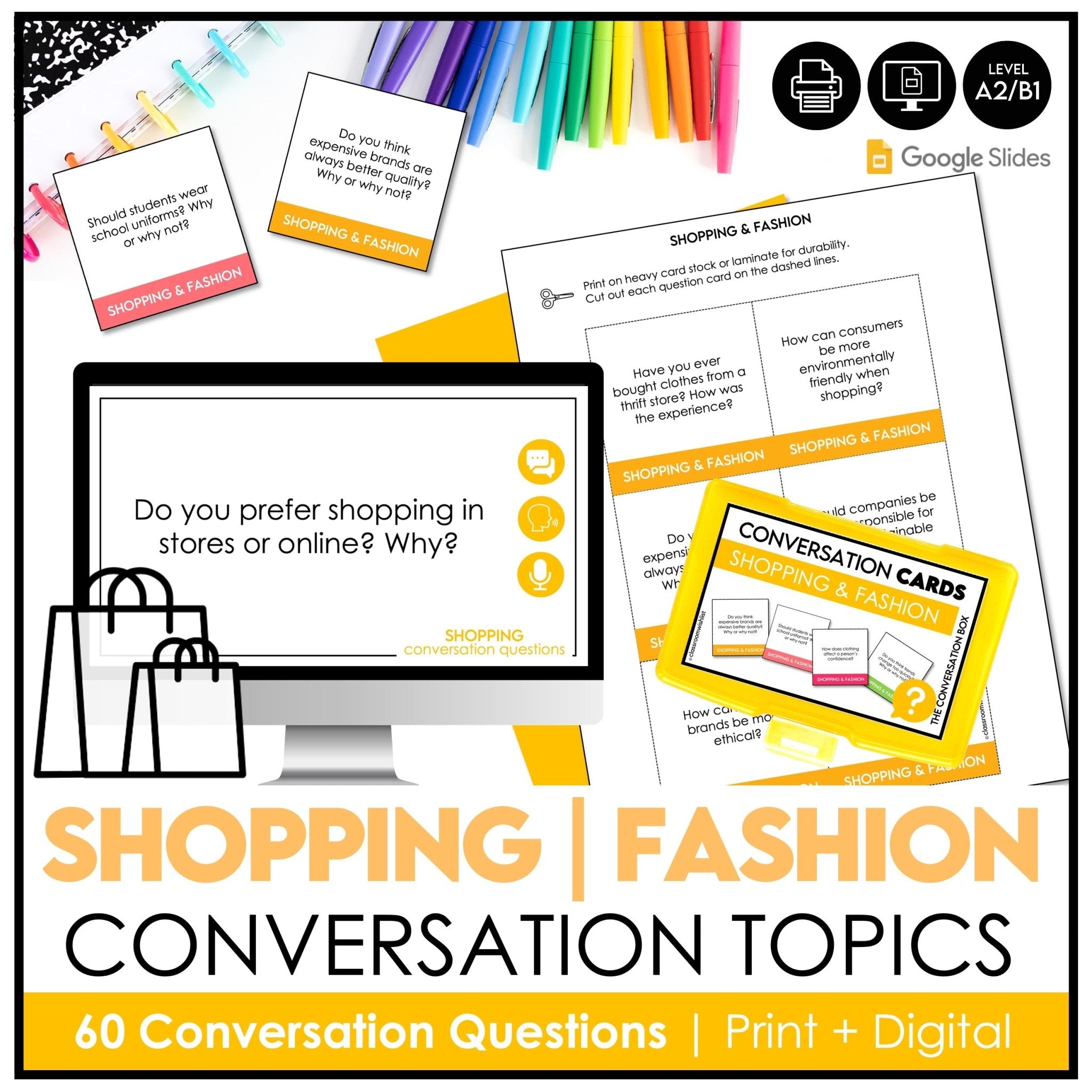 Shopping, Fashion & Trends Conversation Starter Questions