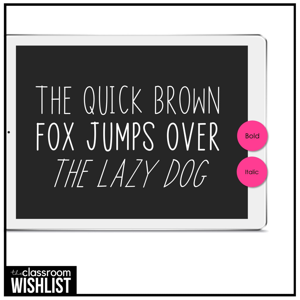 Tall - Skinny - Readable Handwritten Font - Single Font License for GU ...