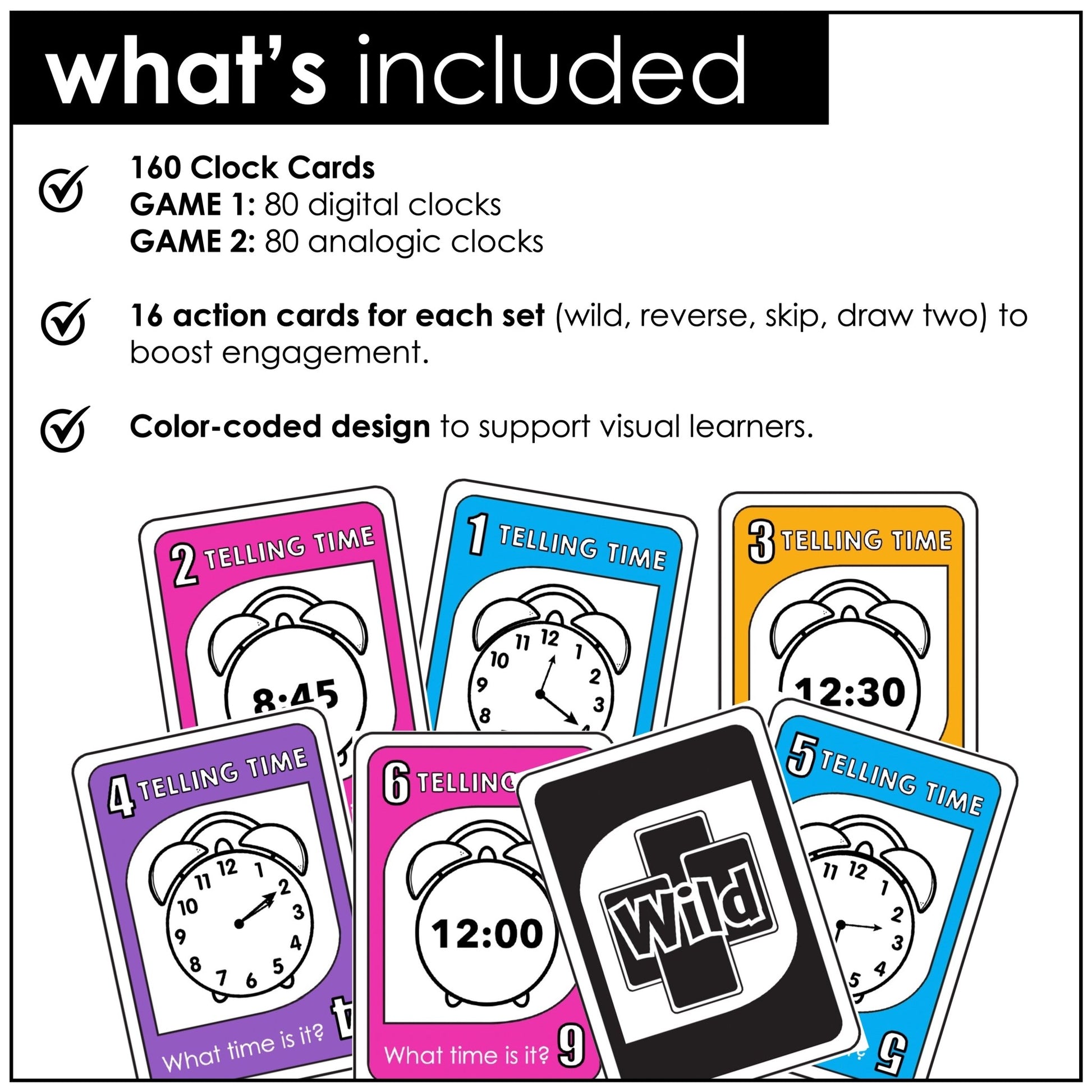 Telling Time Game | 5 minute intervals - What time is it?