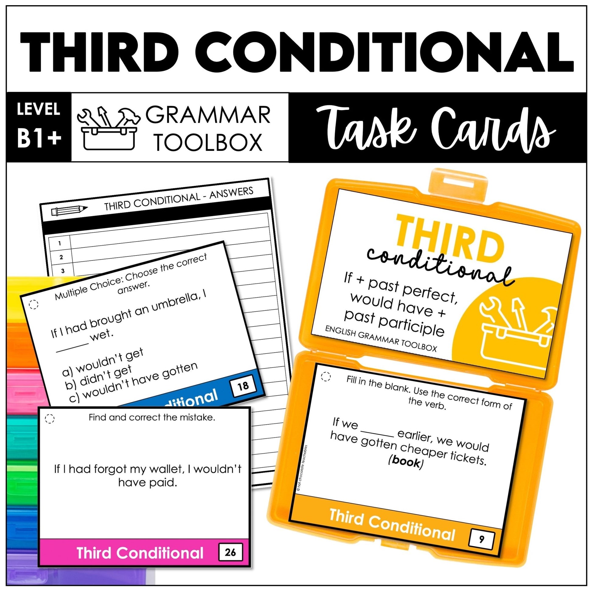Third Conditional Task Cards | ESL Grammar