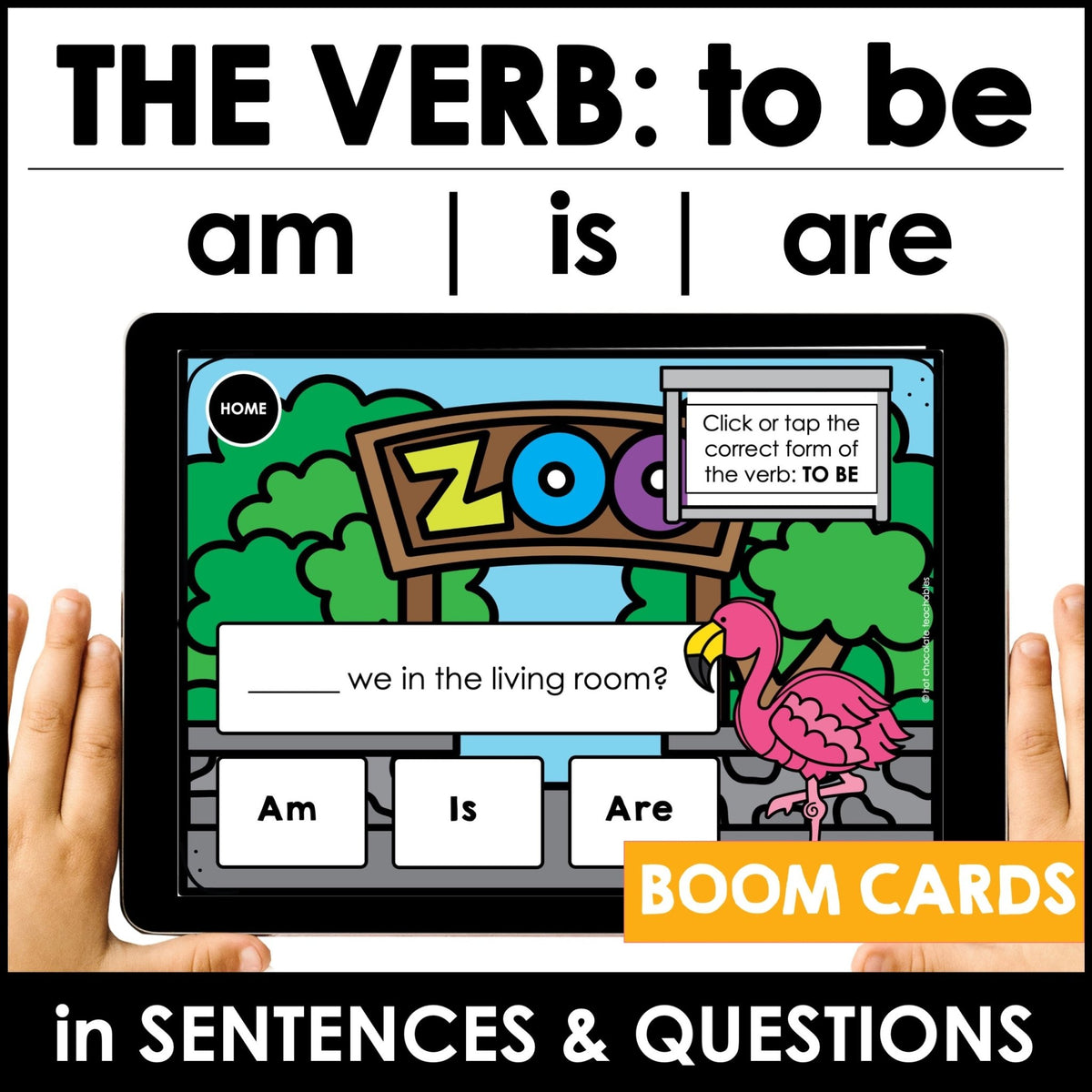 Subject-Verb Agreement Boom Cards - ESL - Present Simple