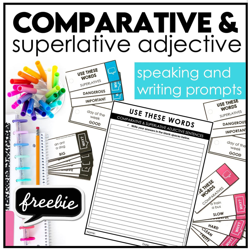 Free Speaking Activity - Comparative & Superlative Adjective
