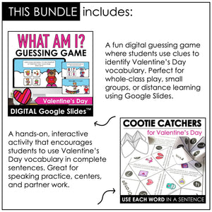 Valentine's Day Party Games for ESL - Grammar & Vocabulary