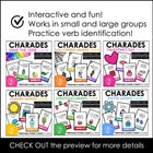 Verb Charades for Kids | Holiday & Seasonal Game Cards