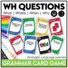 WH Question Card Game - What, When, Where & Why
