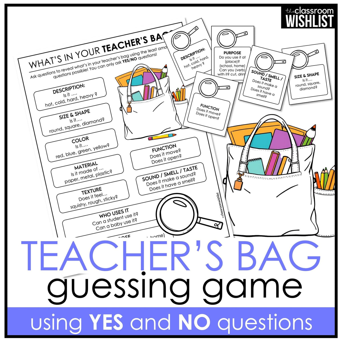 What’s in Your Teacher’s Bag? | Back to School Ice Breaker Guessing Ga ...
