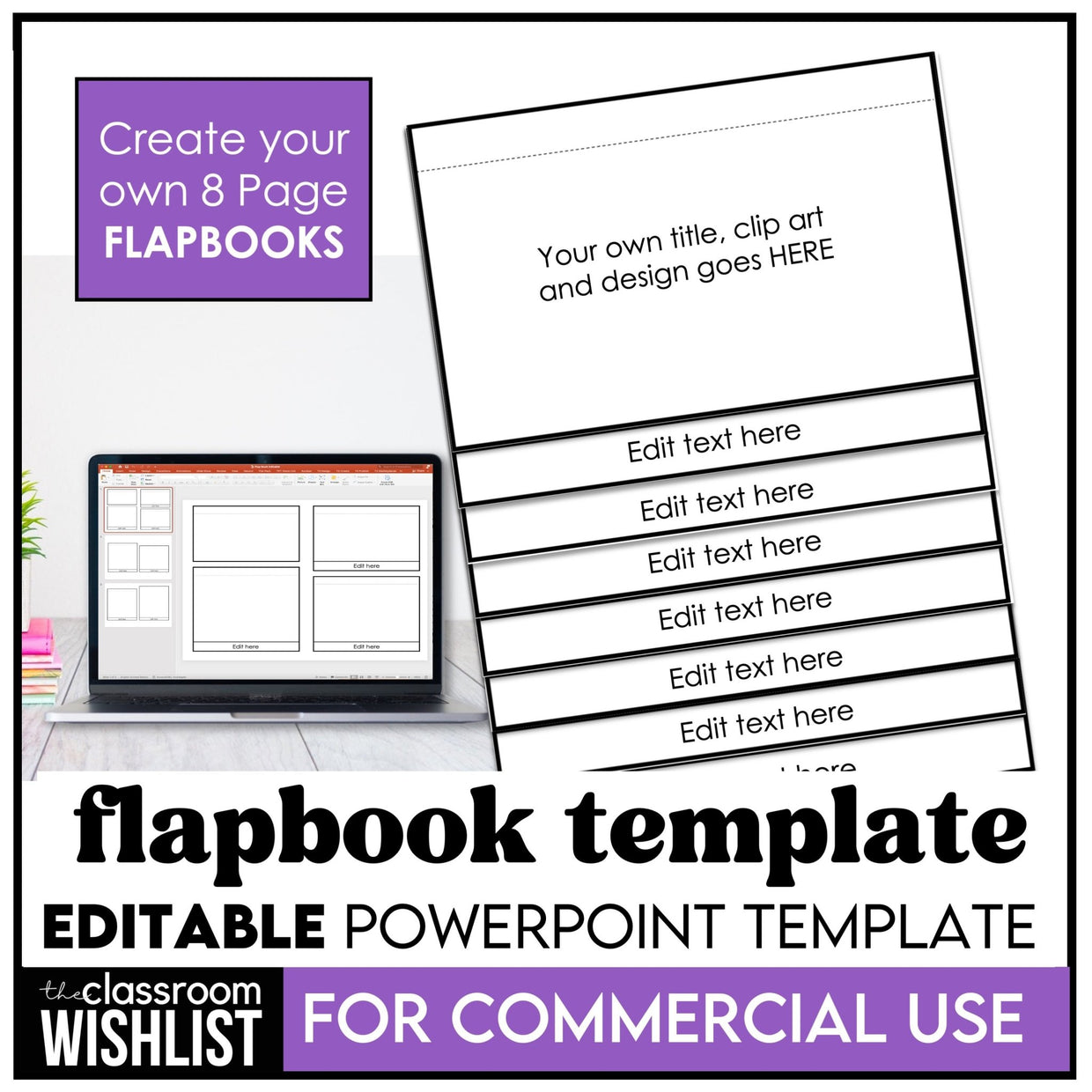 Writing Activities Flap Book Template | Blank Flip Book
