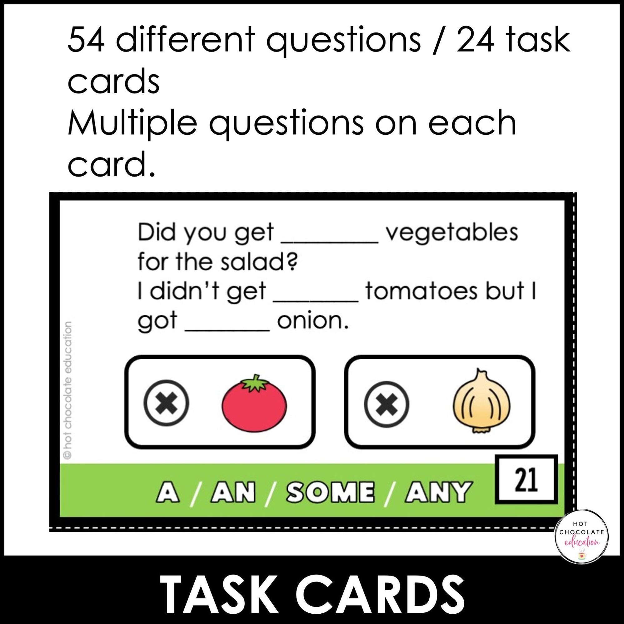 Quantifier Practice Cards for Countable & Uncountable Nouns – Hot ...