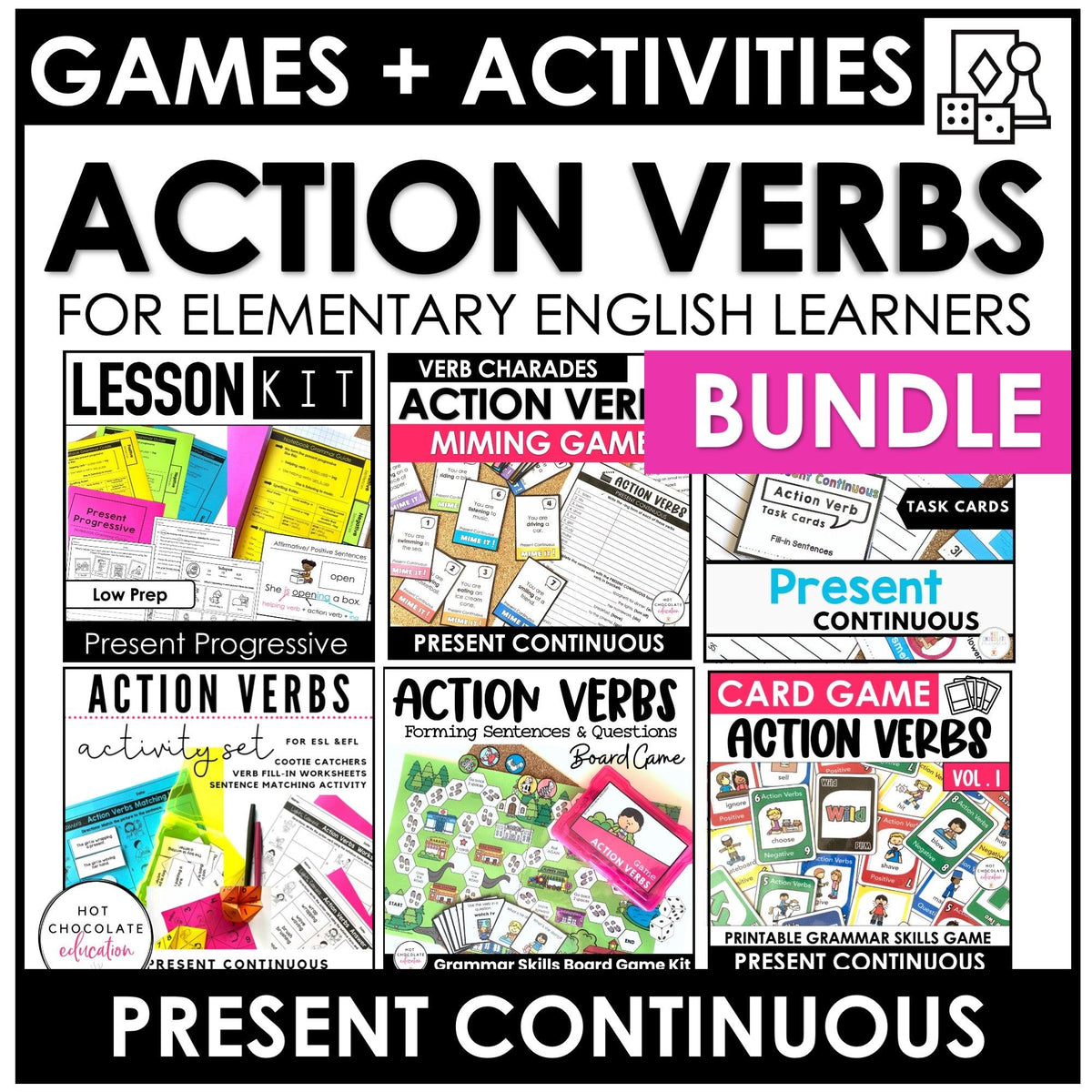 Engaging Present Continuous Games & Activities – Hot Chocolate Teachables
