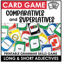 Adjectives : Comparative & Superlative Card Game – Hot Chocolate Teachables