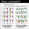 Adjectives : Comparative & Superlative Sentence Board Game