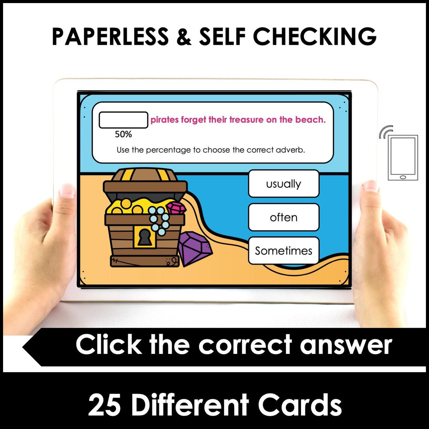 Frequency Adverbs + Present Simple | Digital Task Cards – Hot Chocolate ...