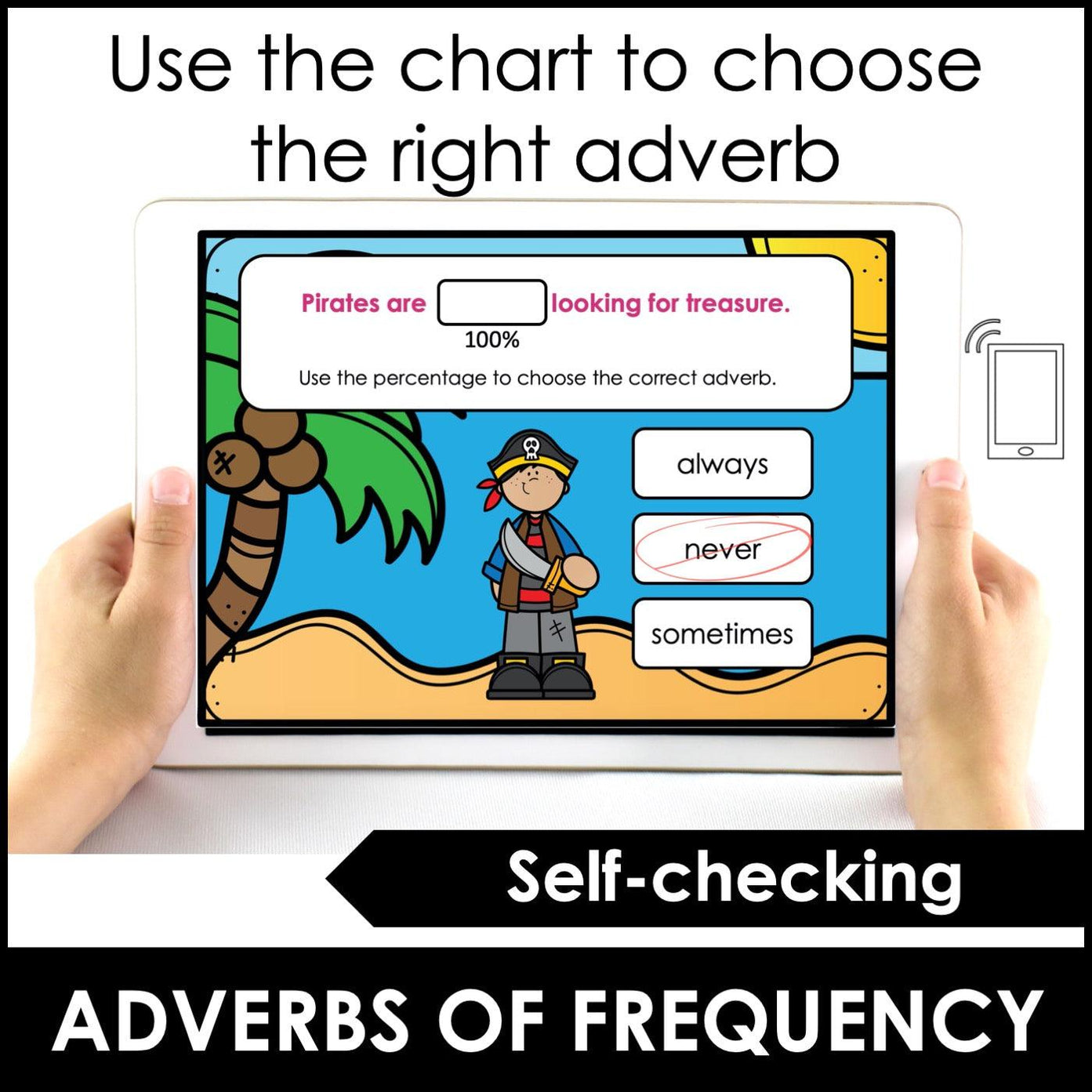 Frequency Adverbs + Present Simple | Digital Task Cards – Hot Chocolate ...