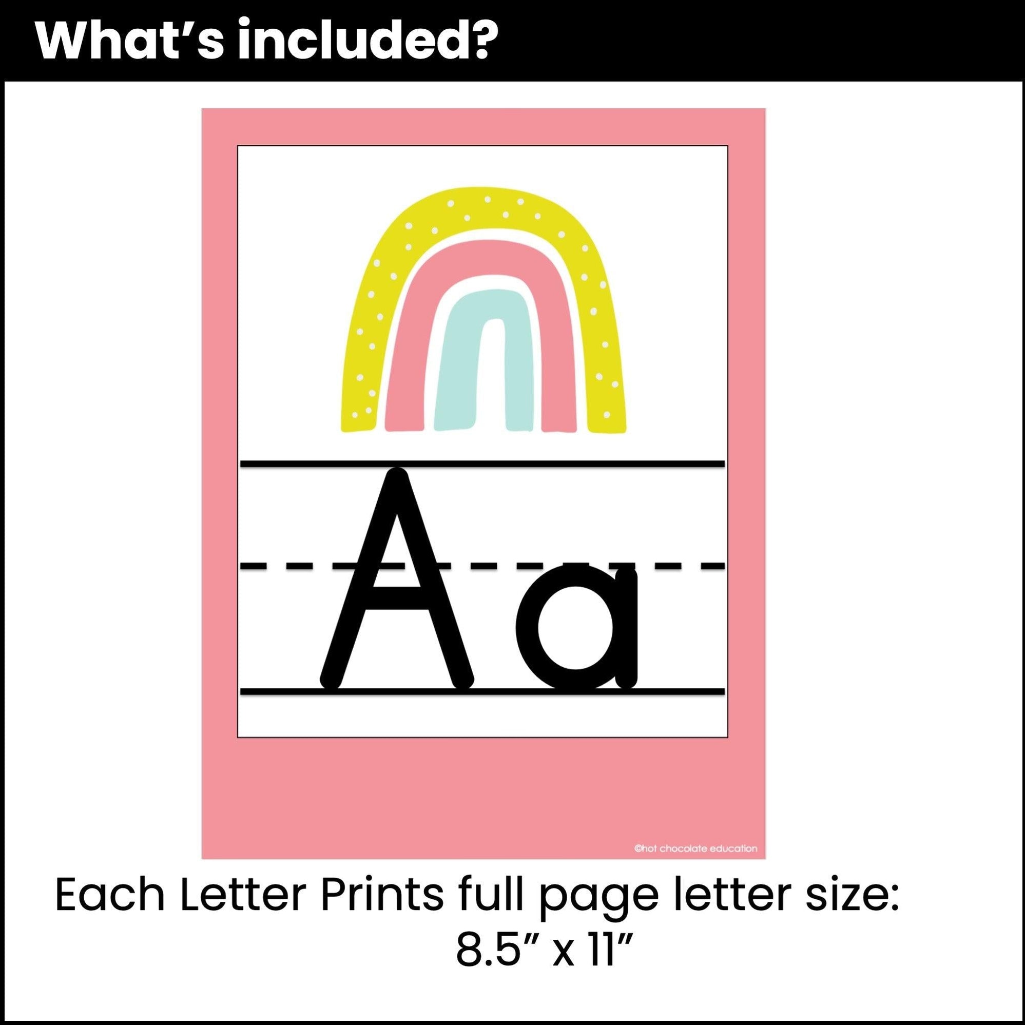 Letter Posters Classroom Decor | Preschool / K / 1st – Hot Chocolate ...