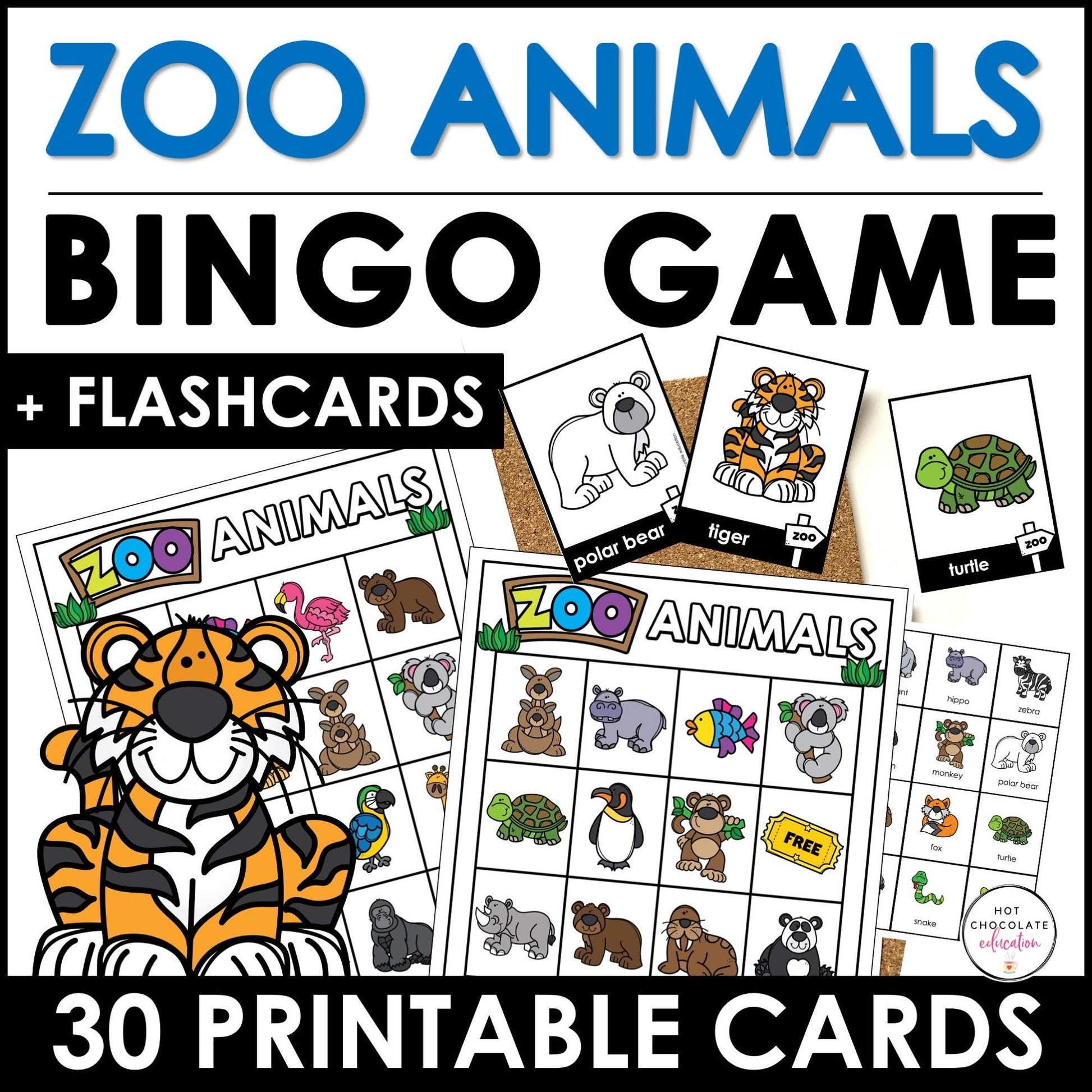 Animal Vocabulary Activity & Games BUNDLE for ESL