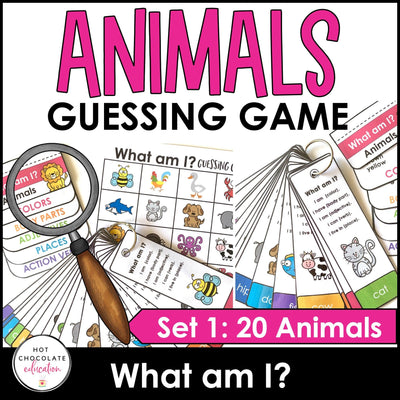 Animal Vocabulary Activity & Games BUNDLE for ESL – Hot Chocolate ...