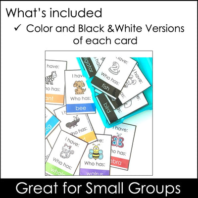 Animal Vocabulary Card Game: I have/Who has? – Hot Chocolate Teachables