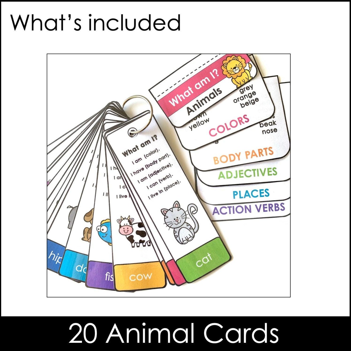 Animals Guessing Game for Young Learners - What am I? – Hot Chocolate ...