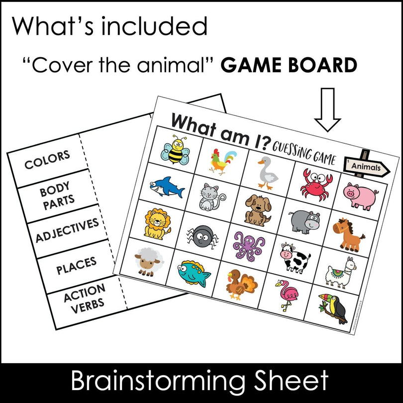 Animals Guessing Game for Young Learners - What am I?