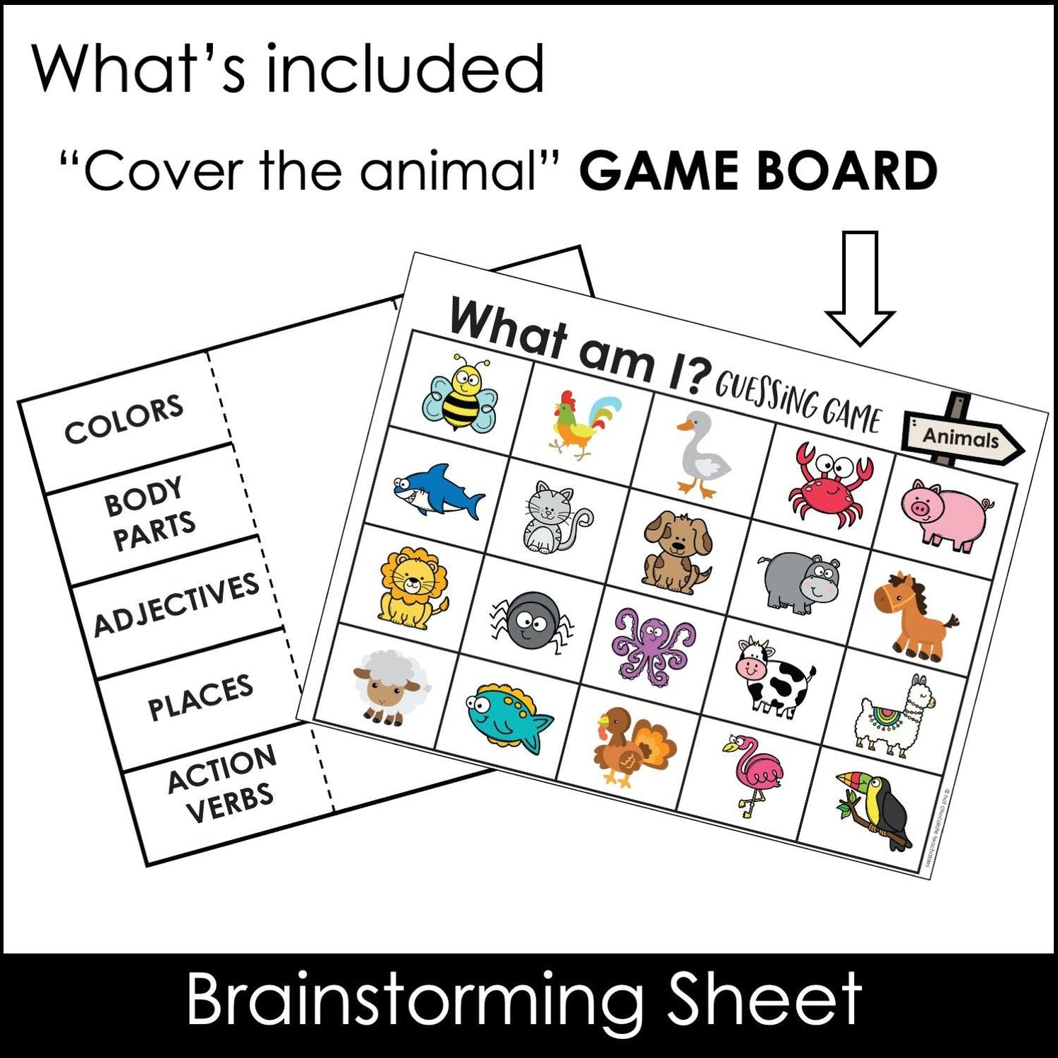 Animals Guessing Game for Young Learners - What am I? – Hot Chocolate ...
