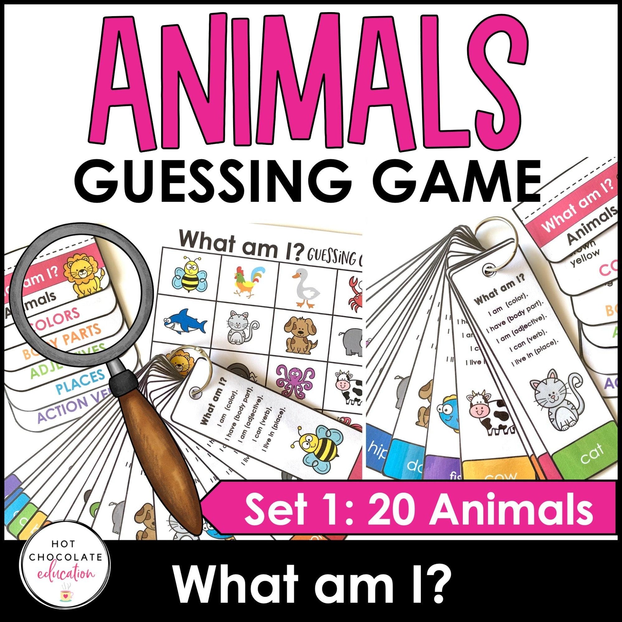 Animals Guessing Game for Young Learners - What am I? – Hot Chocolate ...