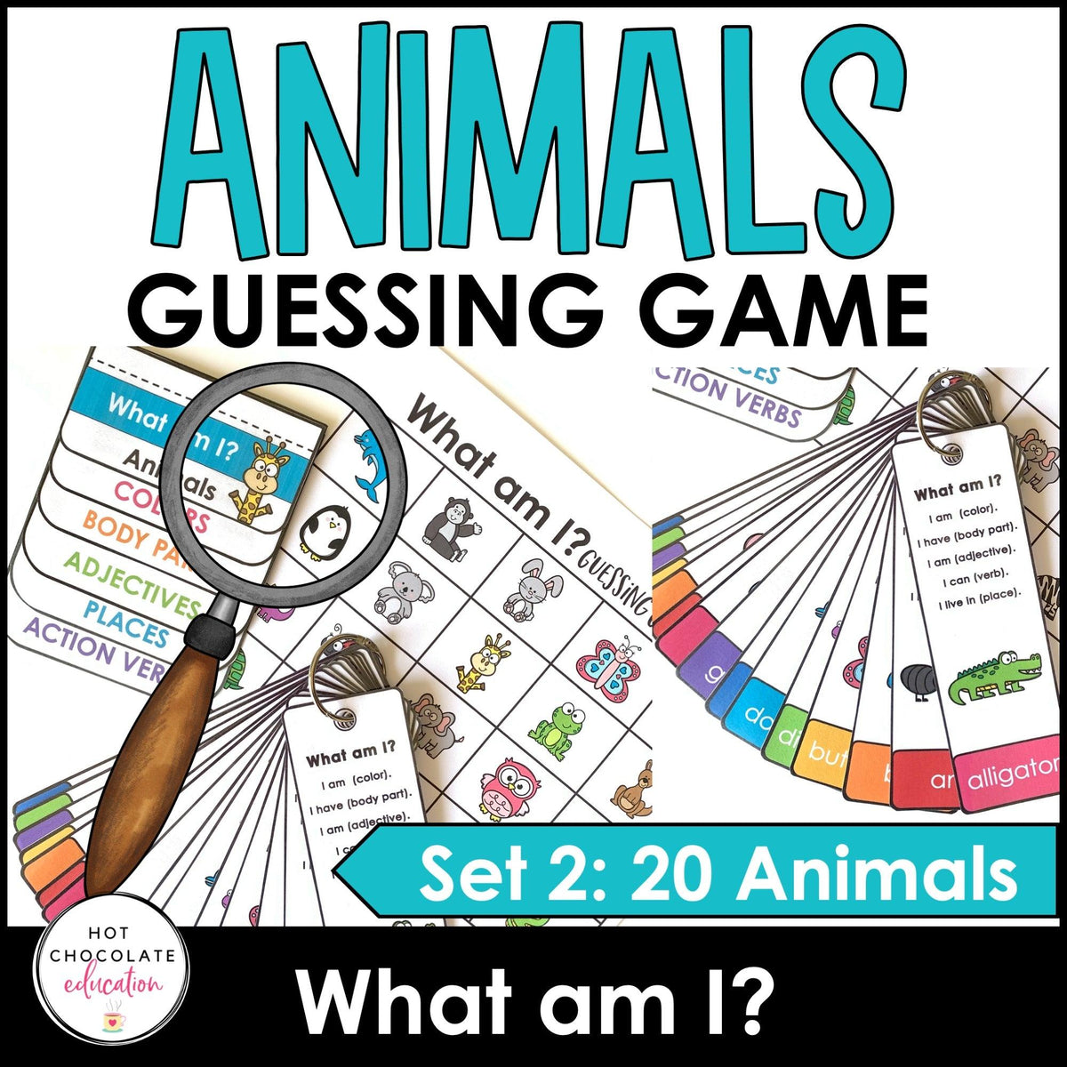 Animals Guessing Game for ESL - What am I? – Hot Chocolate Teachables