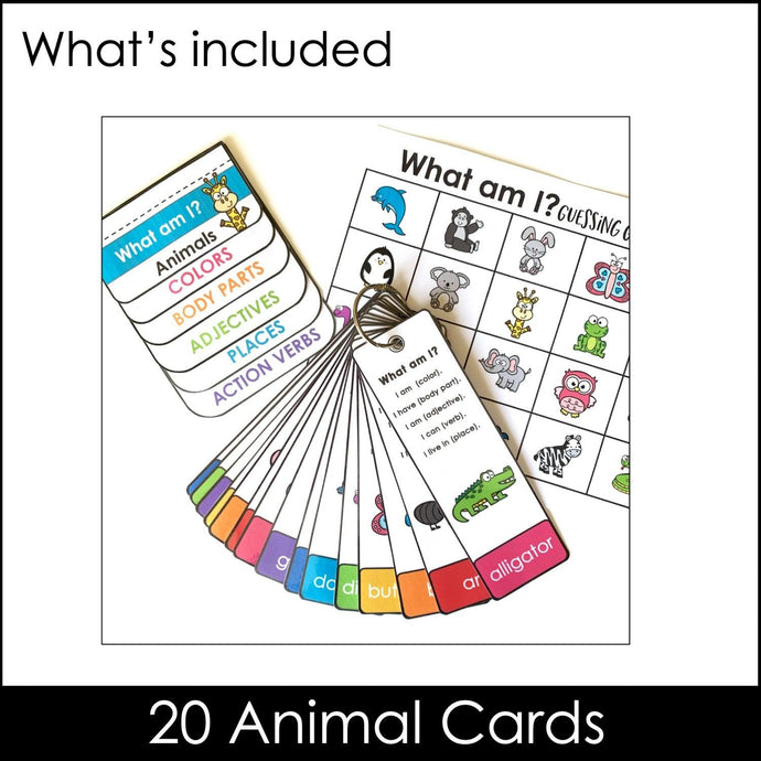 Animals Guessing Game for ESL - What am I?