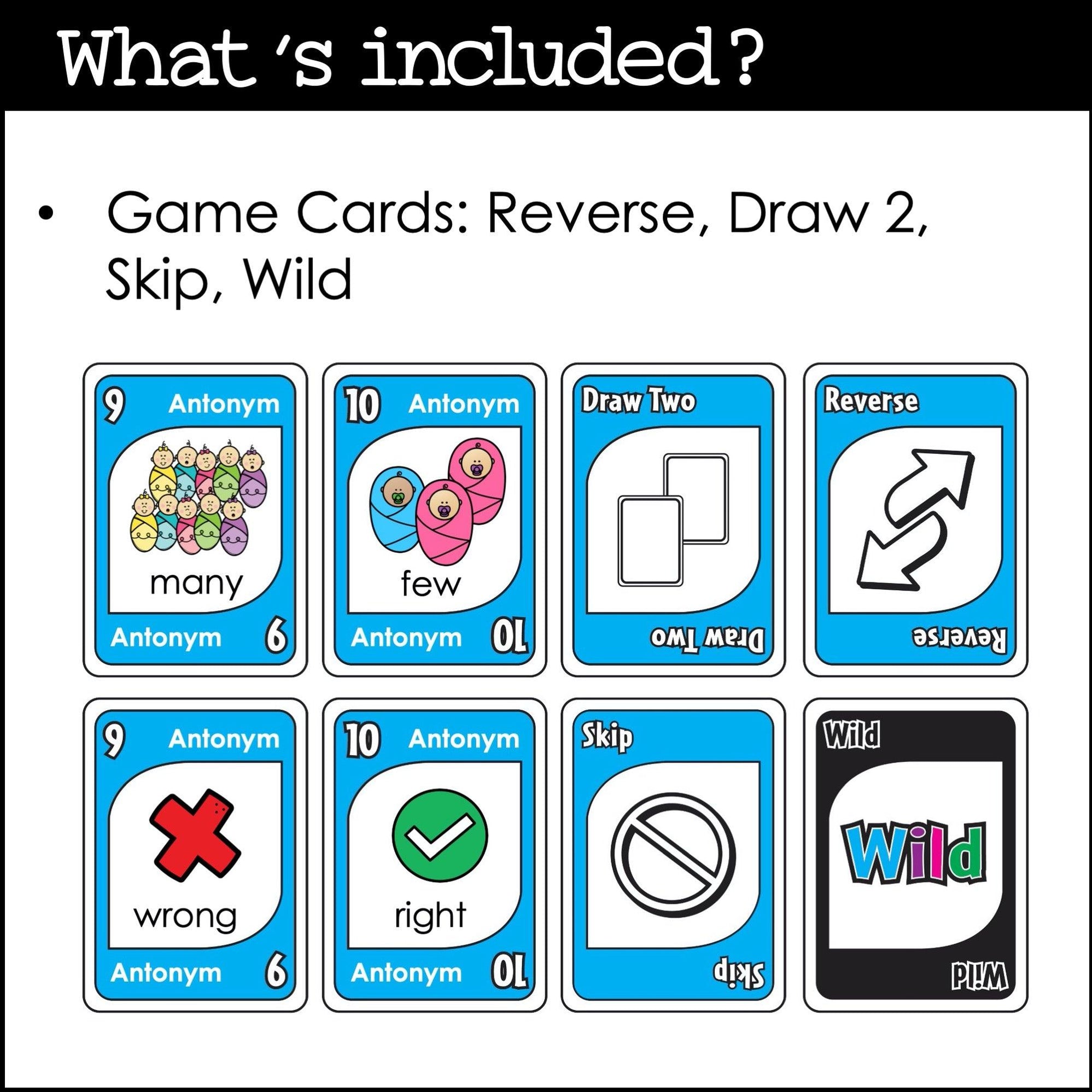 Antonyms | Opposites : Vocabulary Building Card Game – Hot Chocolate ...