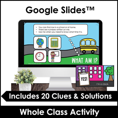 Back to School Vocabulary Guessing Game | Google Slides™ – Hot ...