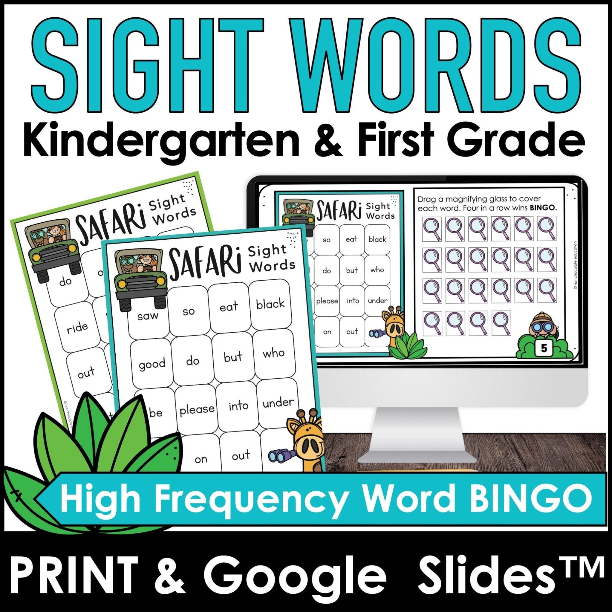 Beginning Sight Word Bingo Game | Kindergarten & 1st Grade – Hot ...