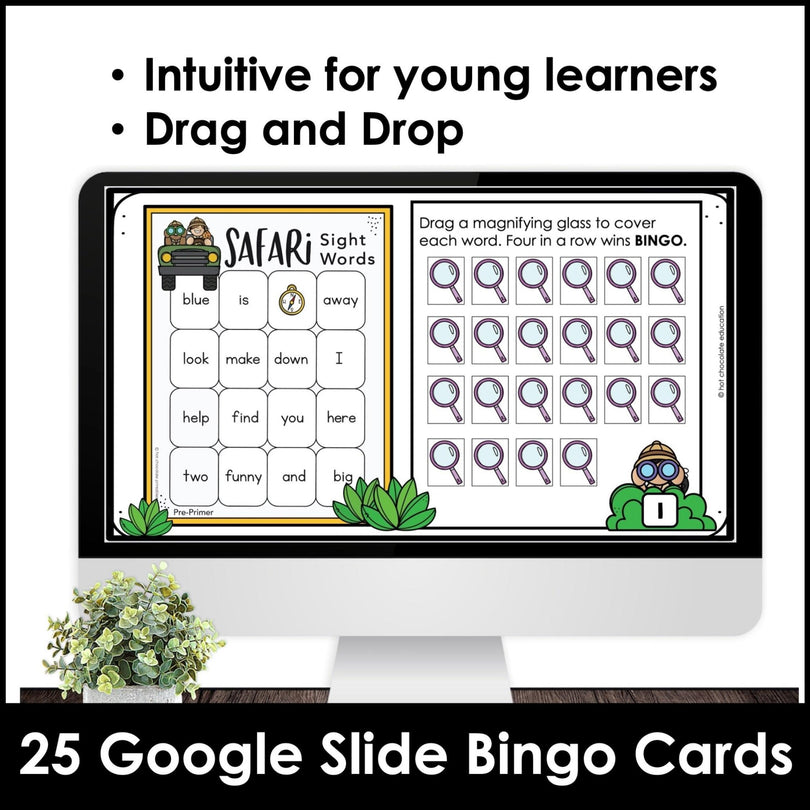 Beginning Sight Words Bingo Game | Pre-Primer Word