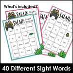 Beginning Sight Words Bingo Game | Pre-Primer Word