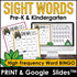 Beginning Sight Words Bingo Game | Pre-Primer Word