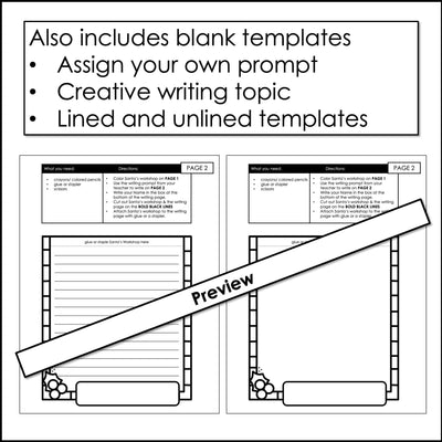 Christmas Descriptive Writing + Craft Templates for ESL – Hot Chocolate ...