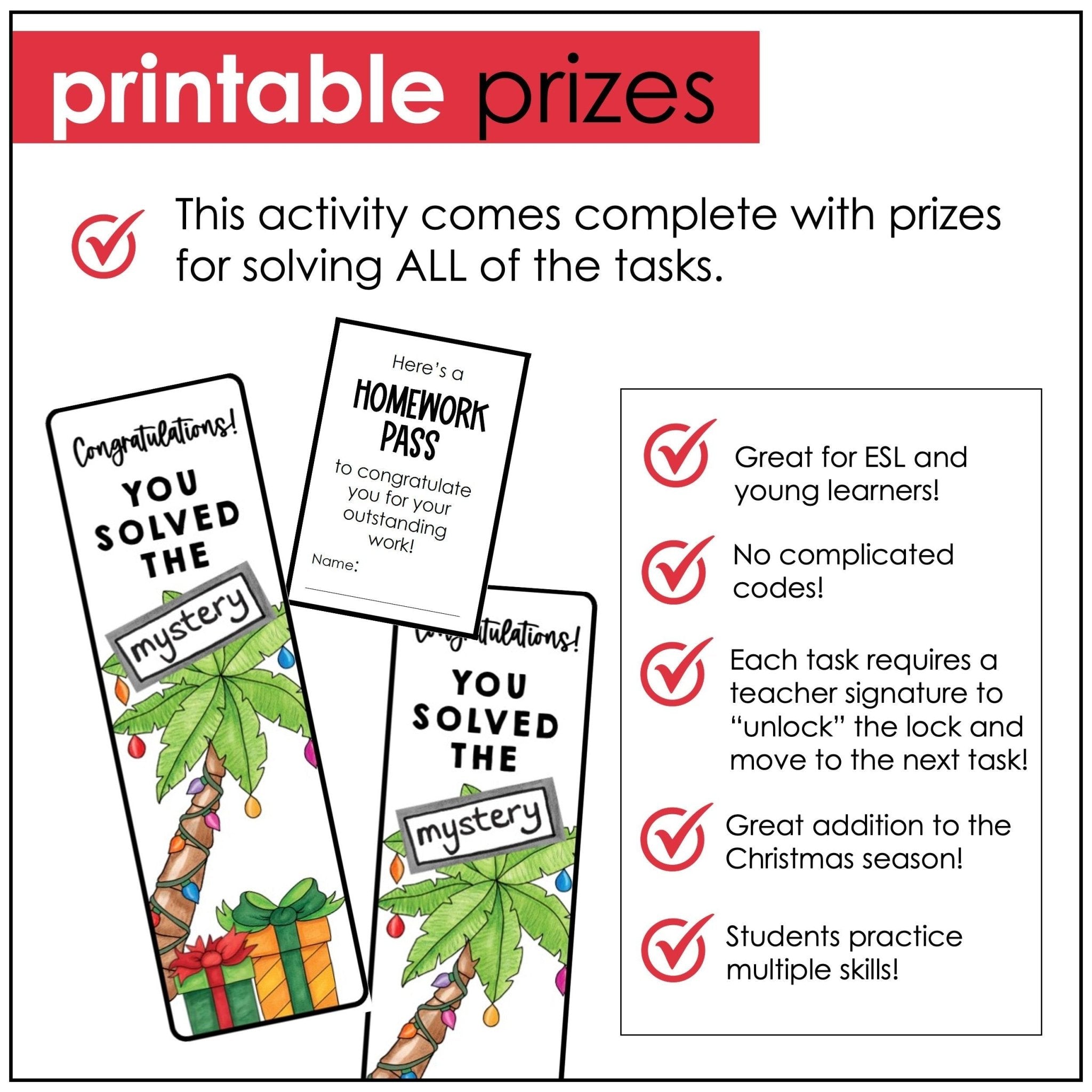 Christmas Escape Room – Vocabulary & Comprehension for ESL – Hot ...